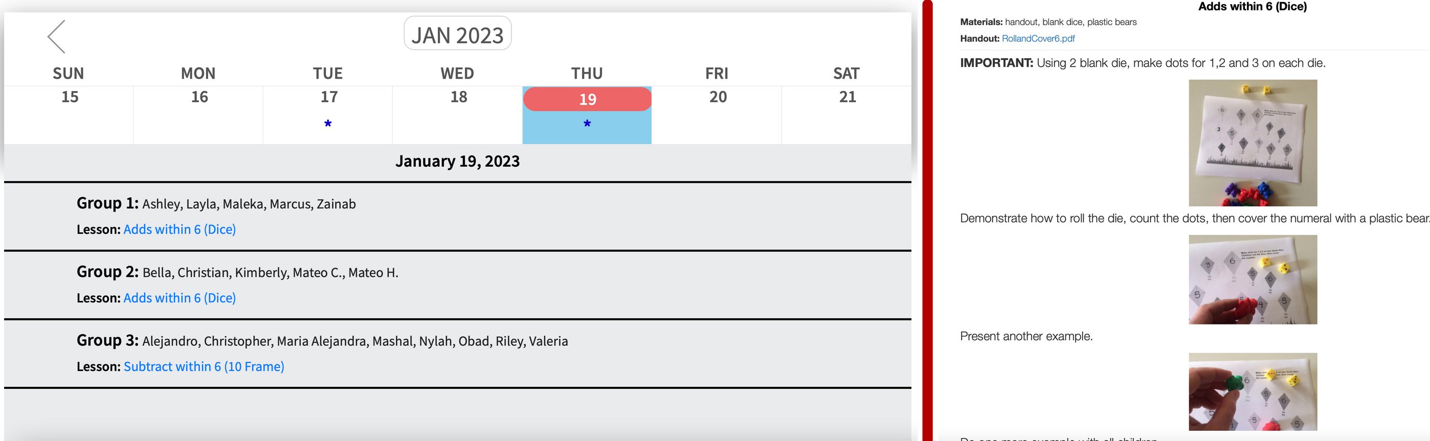 Introducing Math Shelf Assessment
